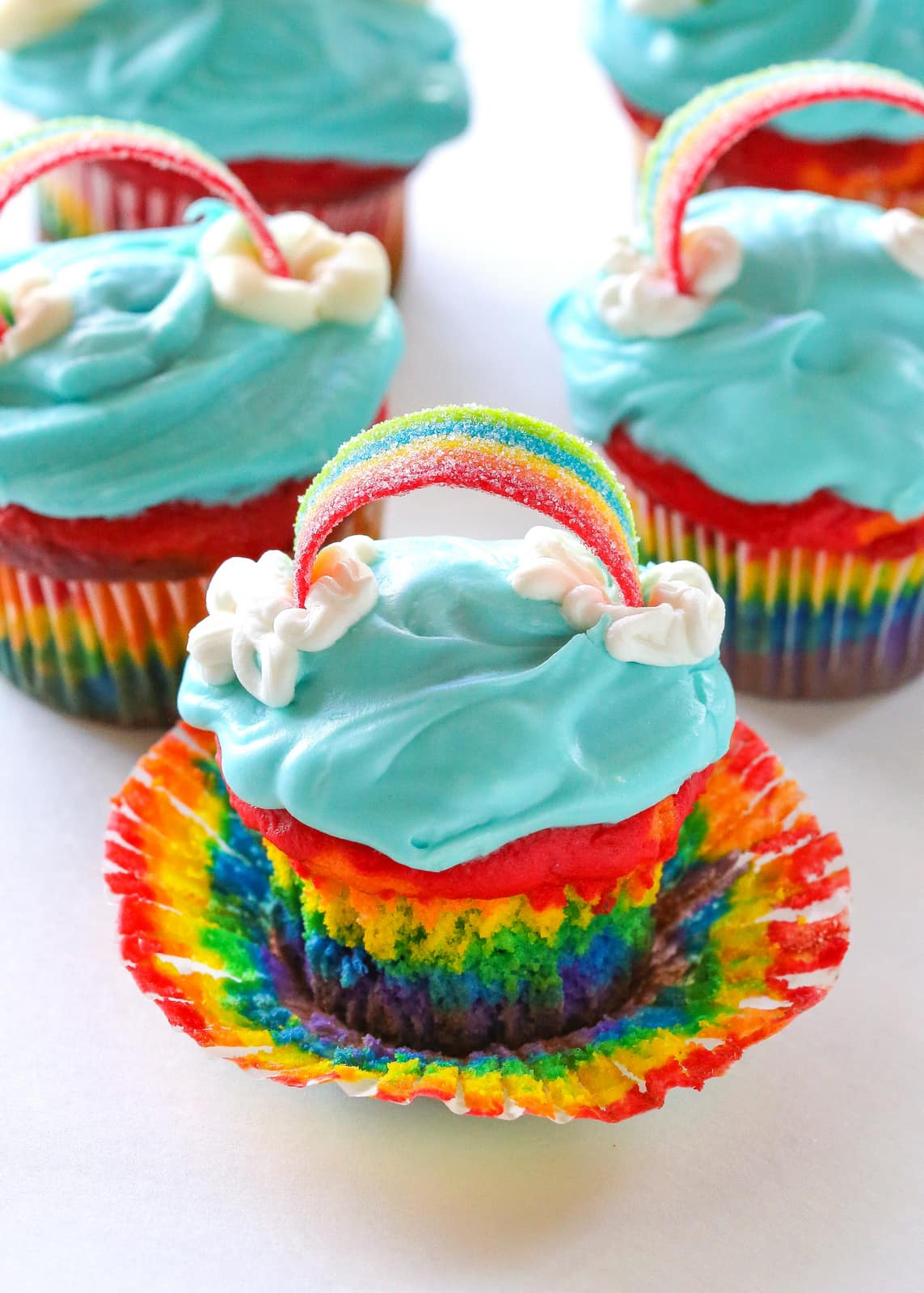 Rainbow Cupcakes | The Girl Who Ate Everything