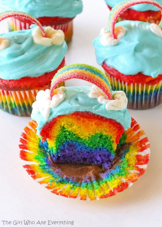 Rainbow Cupcakes | The Girl Who Ate Everything