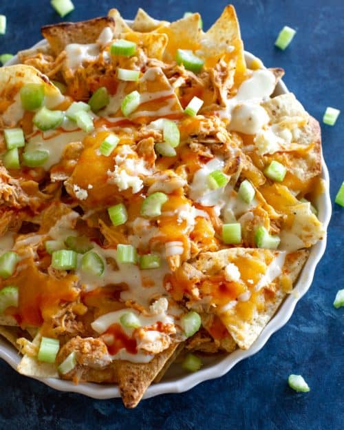 Buffalo Chicken Nachos | The Girl Who Ate Everything