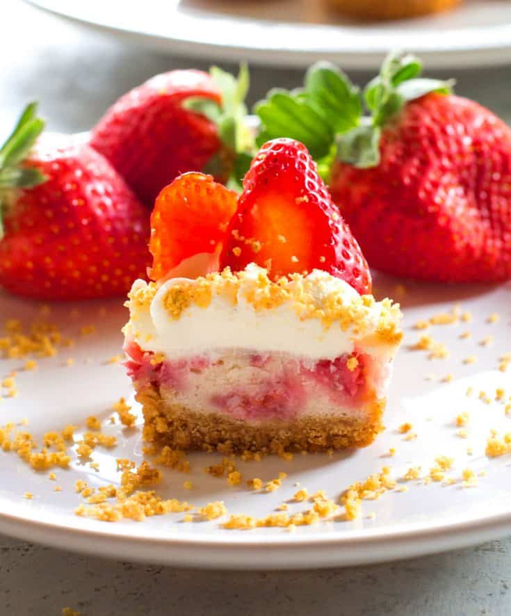 Strawberry Cheesecake Cupcakes | The Girl Who Ate Everything