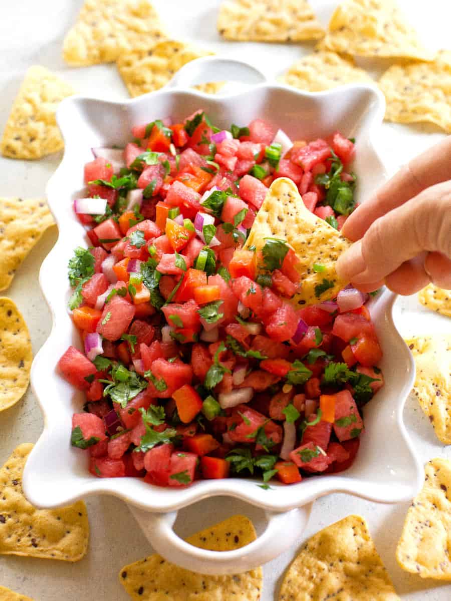 Watermelon Salsa Recipe | The Girl Who Ate Everything