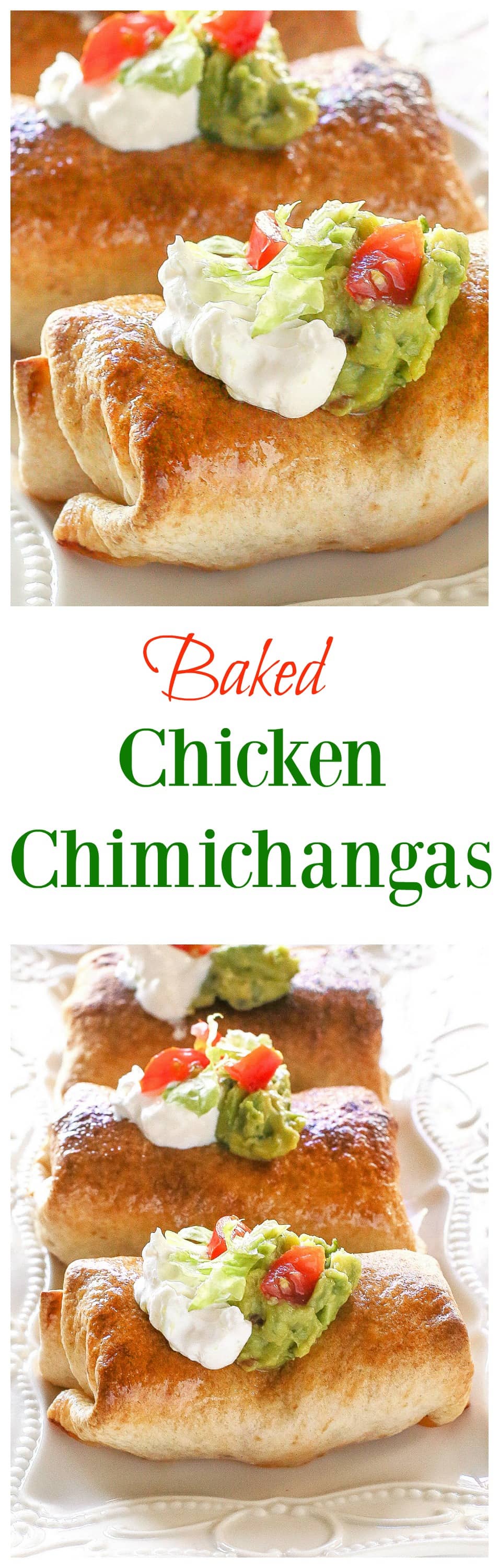 Baked Chicken Chimichangas | The Girl Who Ate Everything