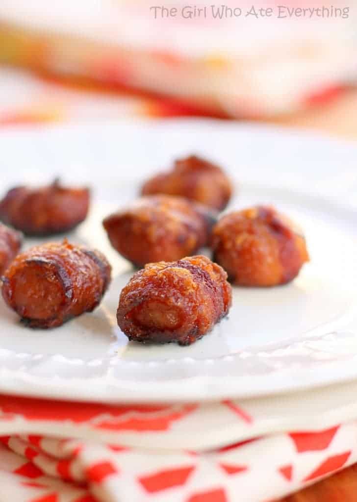 Bacon Wrapped Water Chestnuts - Rumaki | The Girl Who Ate Everything
