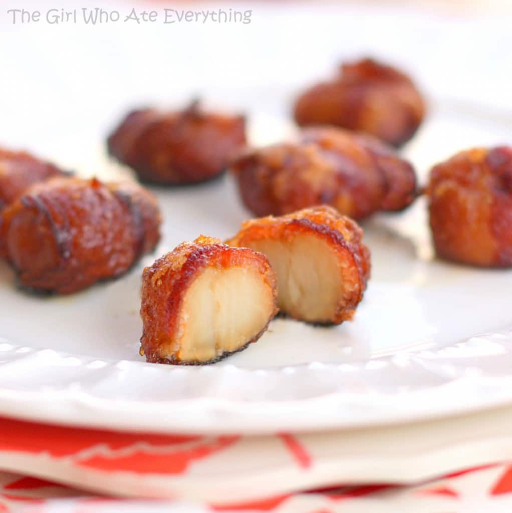 Bacon Wrapped Water Chestnuts - Rumaki | The Girl Who Ate Everything