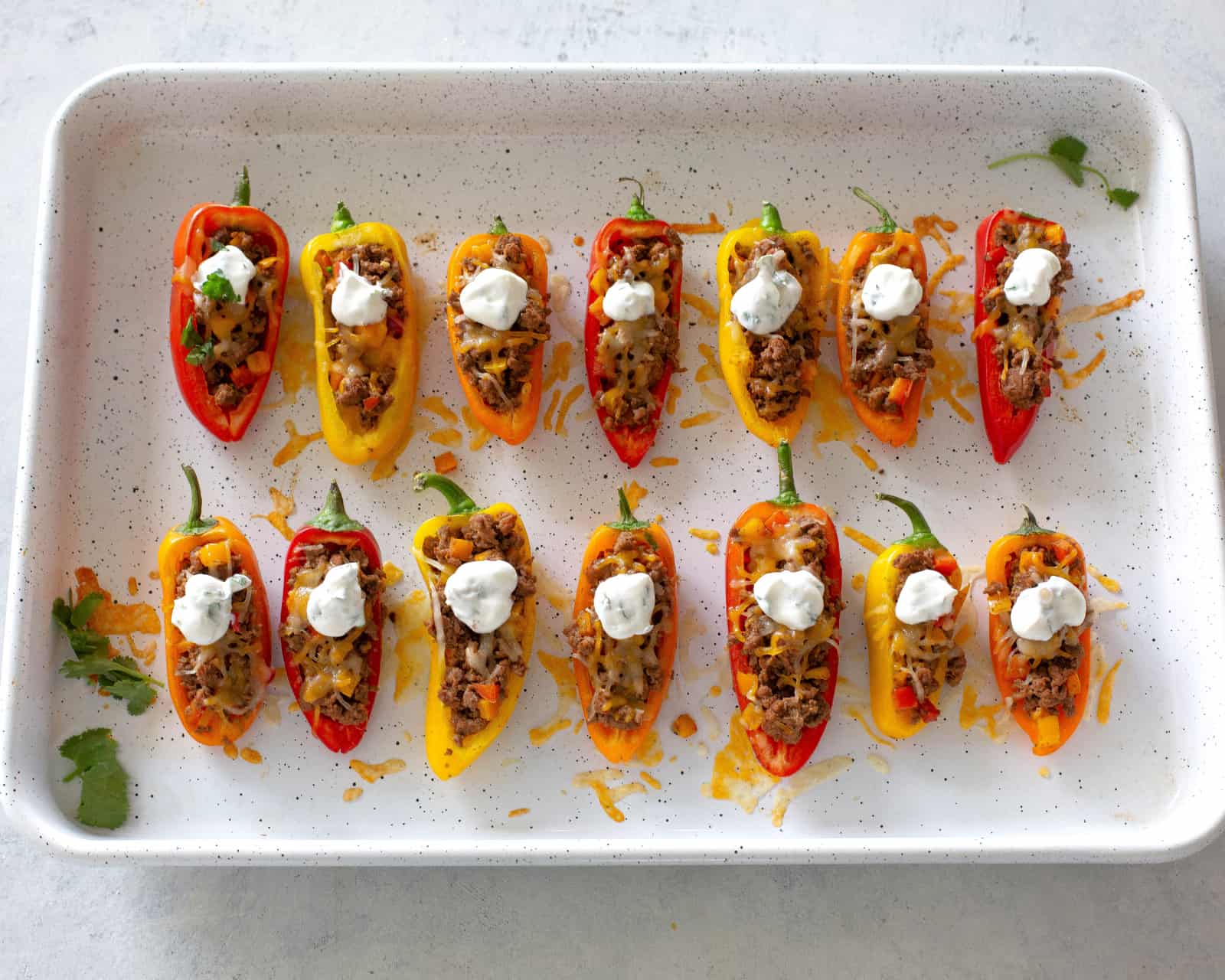 Mini Taco Stuffed Peppers | The Girl Who Ate Everything