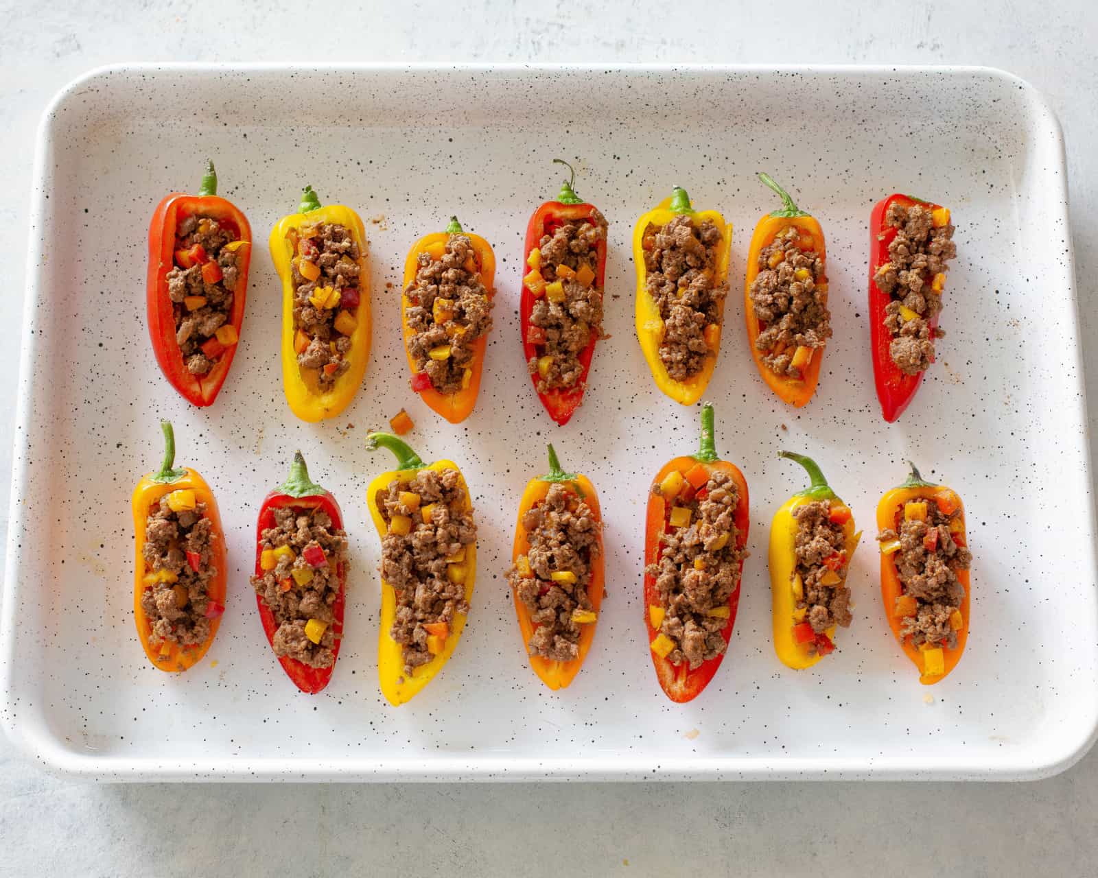 Mini Taco Stuffed Peppers | The Girl Who Ate Everything