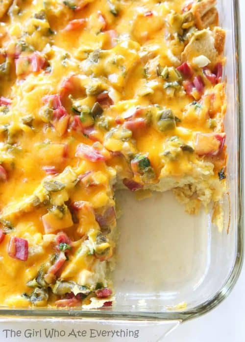 Chili and Cheese Ham Strata | The Girl Who Ate Everything