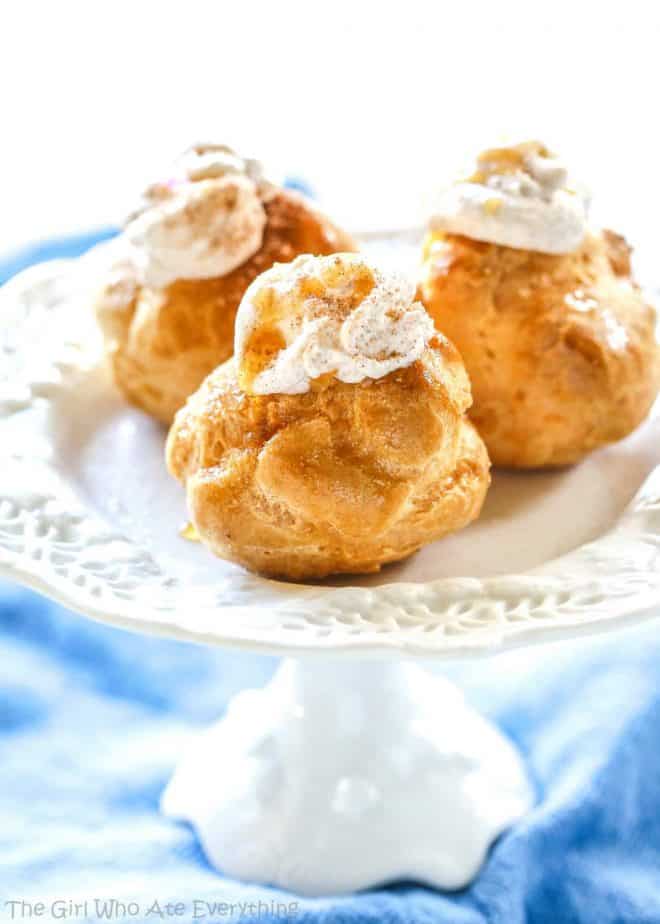 Churro Cream Puffs | The Girl Who Ate Everything