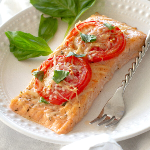 Tomato Basil Salmon | The Girl Who Ate Everything