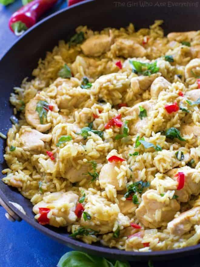 One-Pan Coconut Curry Chicken and Rice | The Girl Who Ate Everything