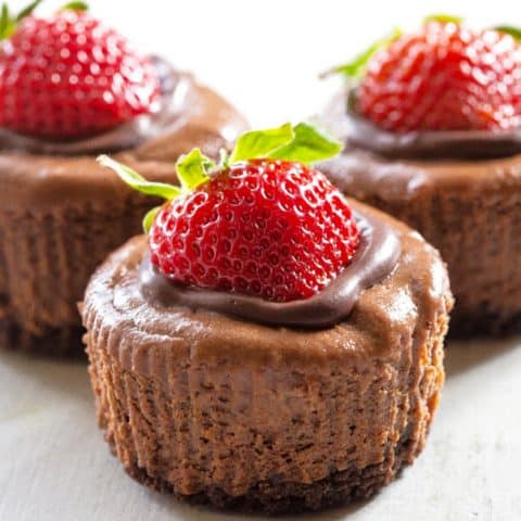 Mini Chocolate Cheesecakes | The Girl Who Ate Everything