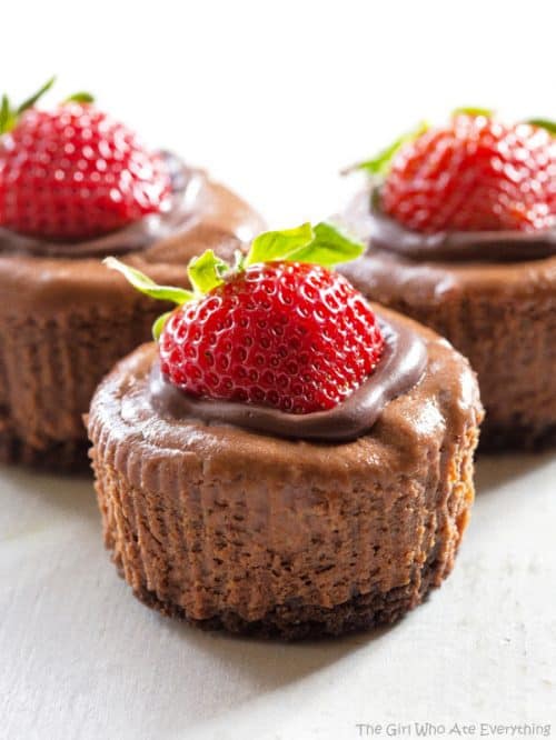 Mini Chocolate Cheesecakes | The Girl Who Ate Everything