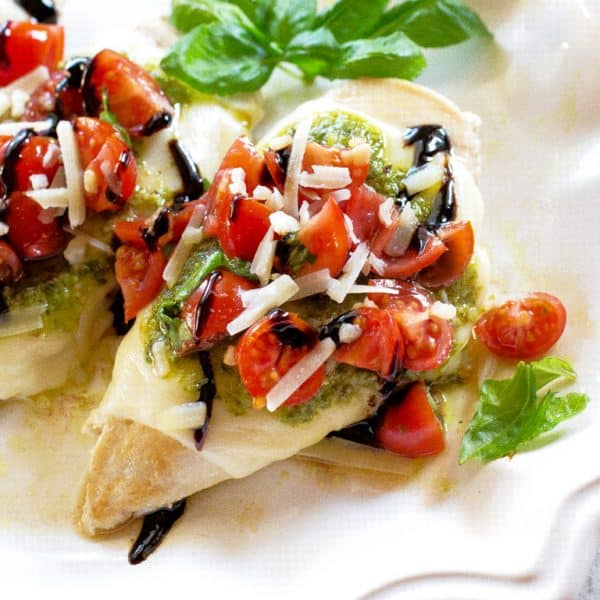 Pesto Bruschetta Chicken | The Girl Who Ate Everything