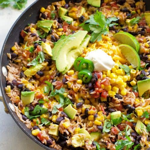One-Pan Spicy Mexican Rice Skillet | The Girl Who Ate Everything