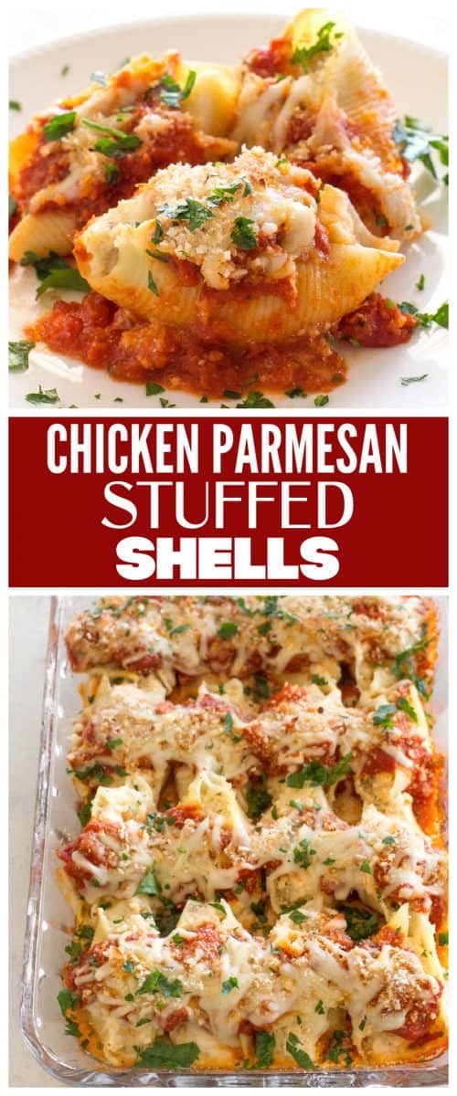 Chicken Parmesan Stuffed Shells | The Girl Who Ate Everything