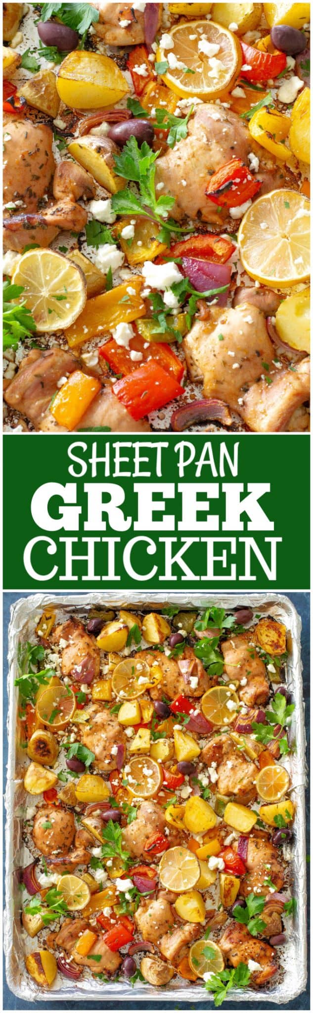 Sheet Pan Greek Chicken Dinner | The Girl Who Ate Everything