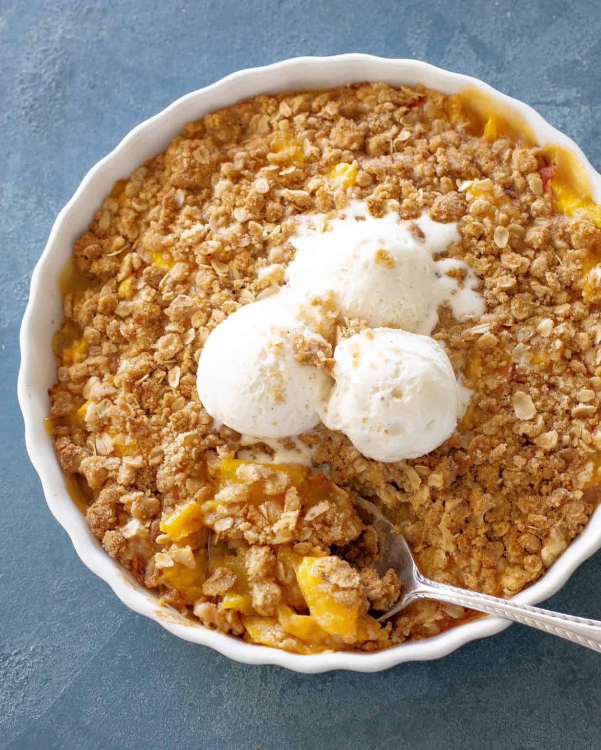 Peach Crisp | The Girl Who Ate Everything