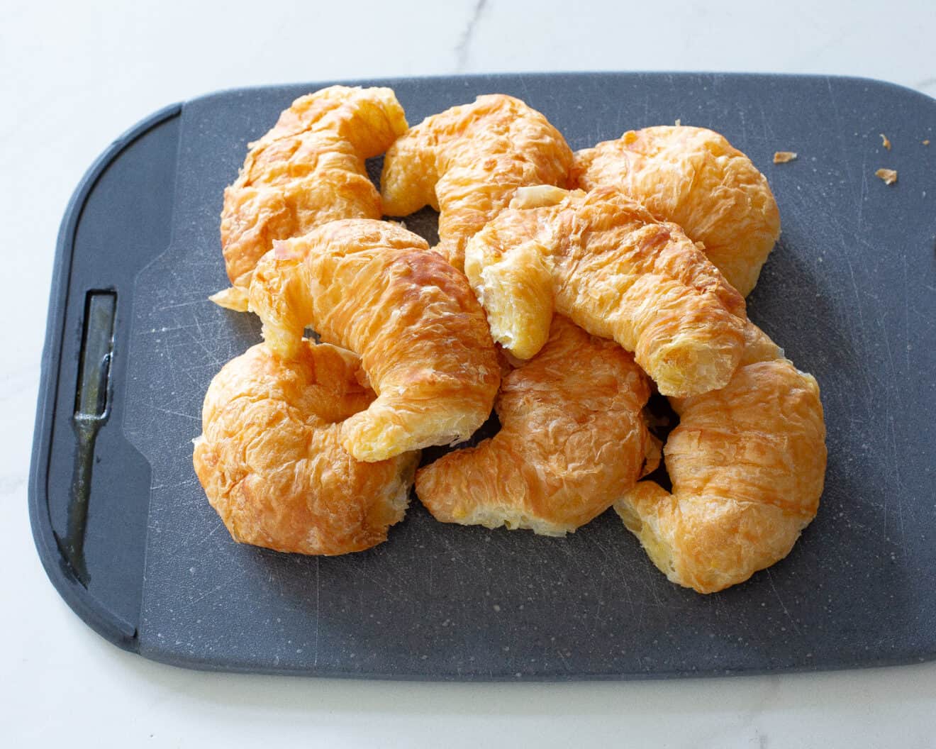 Ham and Swiss Croissant Casserole | The Girl Who Ate Everything