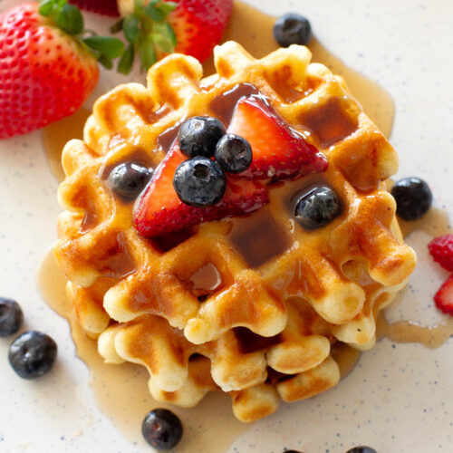 Belgian Waffle Recipe | The Girl Who Ate Everything