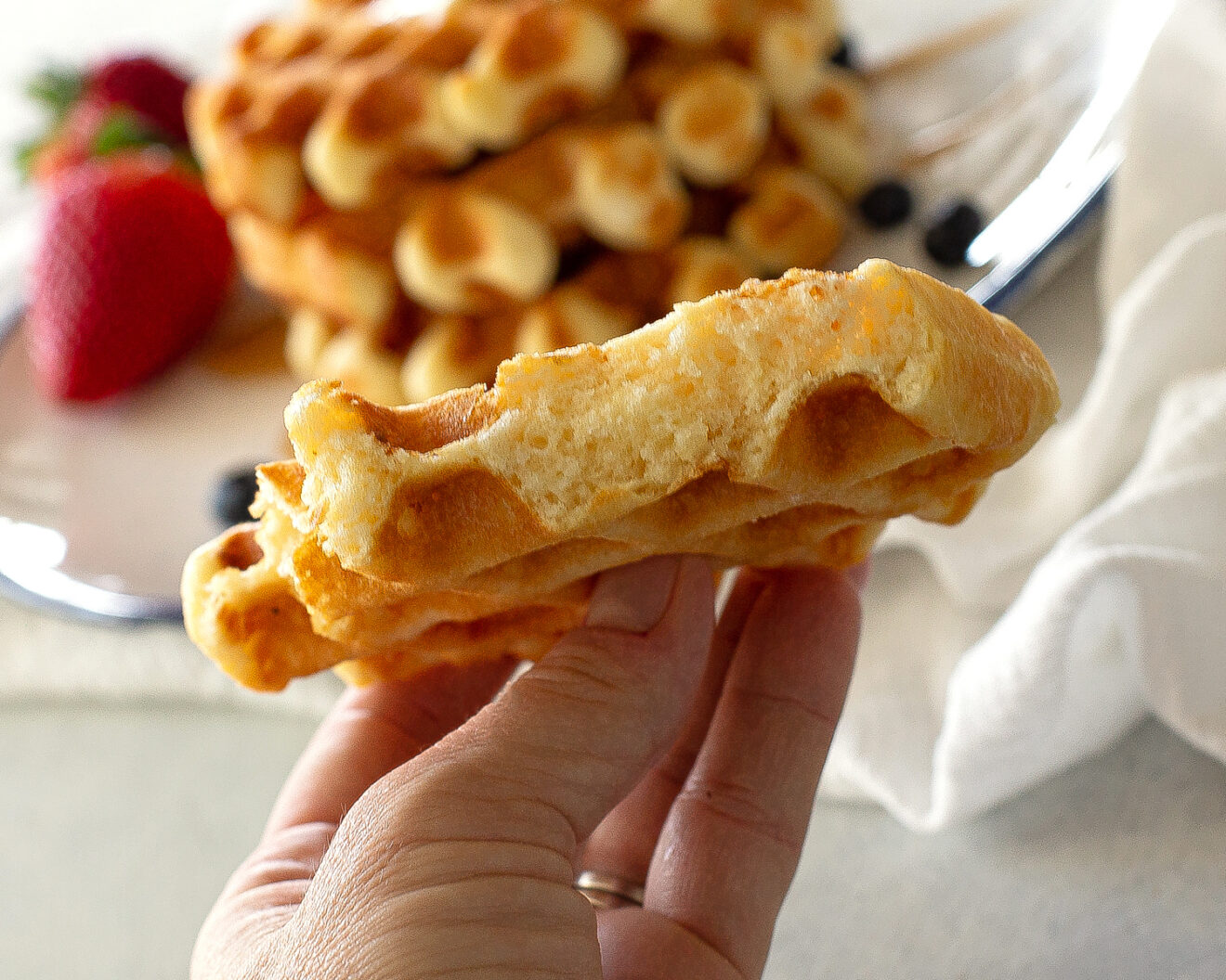 Belgian Waffle Recipe | The Girl Who Ate Everything